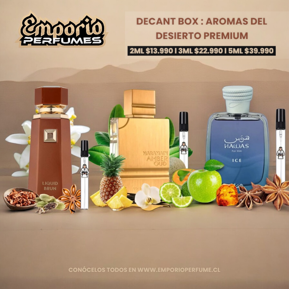 DECANT BOX : AROMAS DEL DESIERTO PREMIUM – emporioperfumes